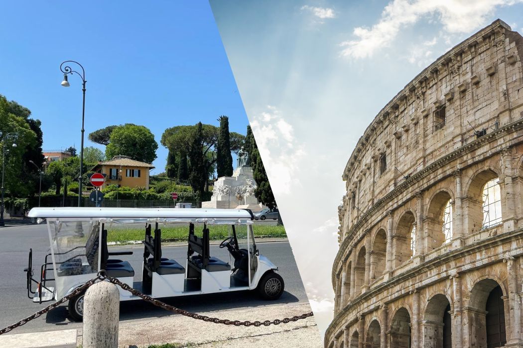 Rome Golf Cart Tour & Colosseum Guided Experience - Facile Tours
